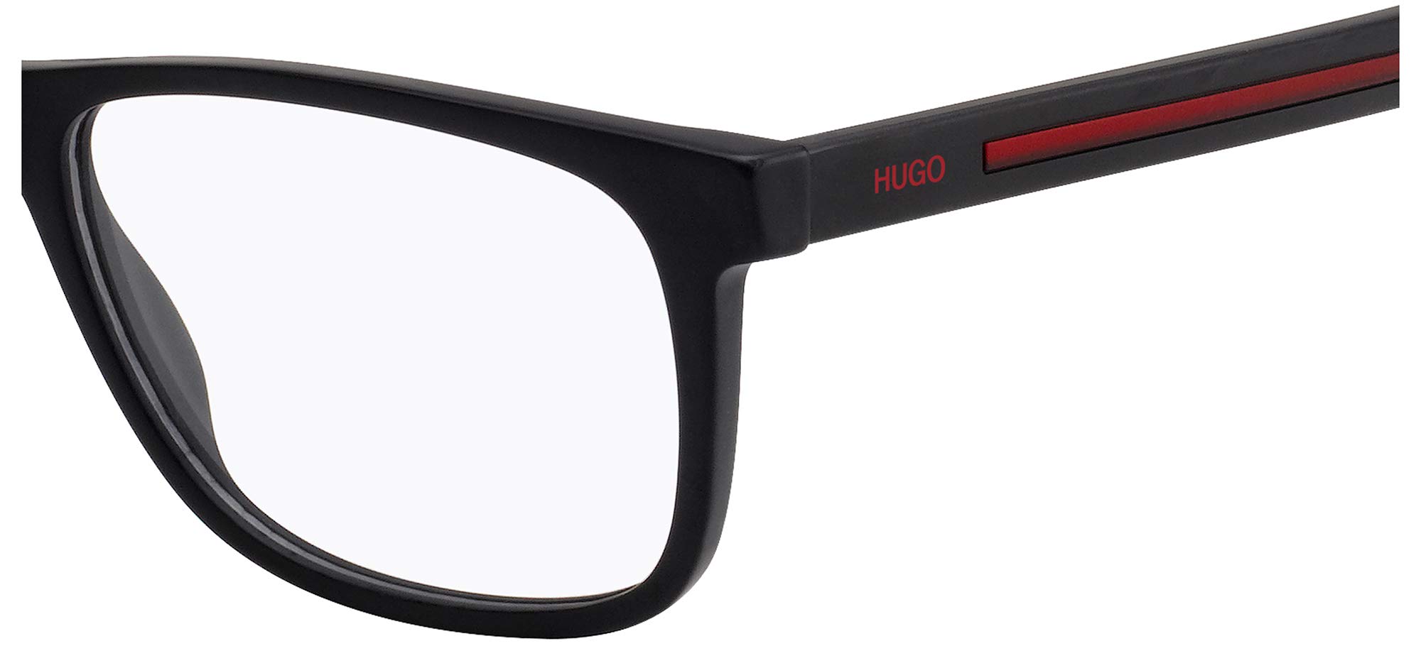 Hugo Boss frame (HG-1048 BLX) Acetate Matt Black - Dark Red