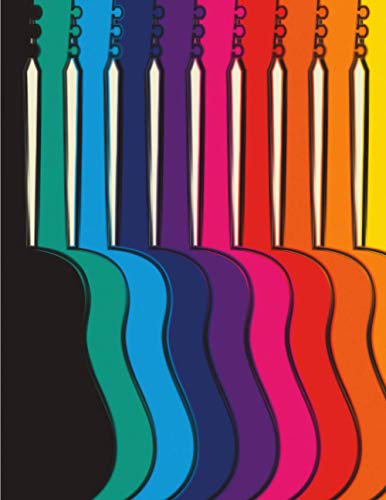 Guitar Tab Notebook: 100+ Blank Guitar Tablature with Major & Minor Chord Fingering Charts