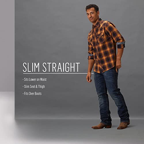 Wrangler Men's Retro Slim Fit Straight Leg Jean, Bozeman, 32W x 32L