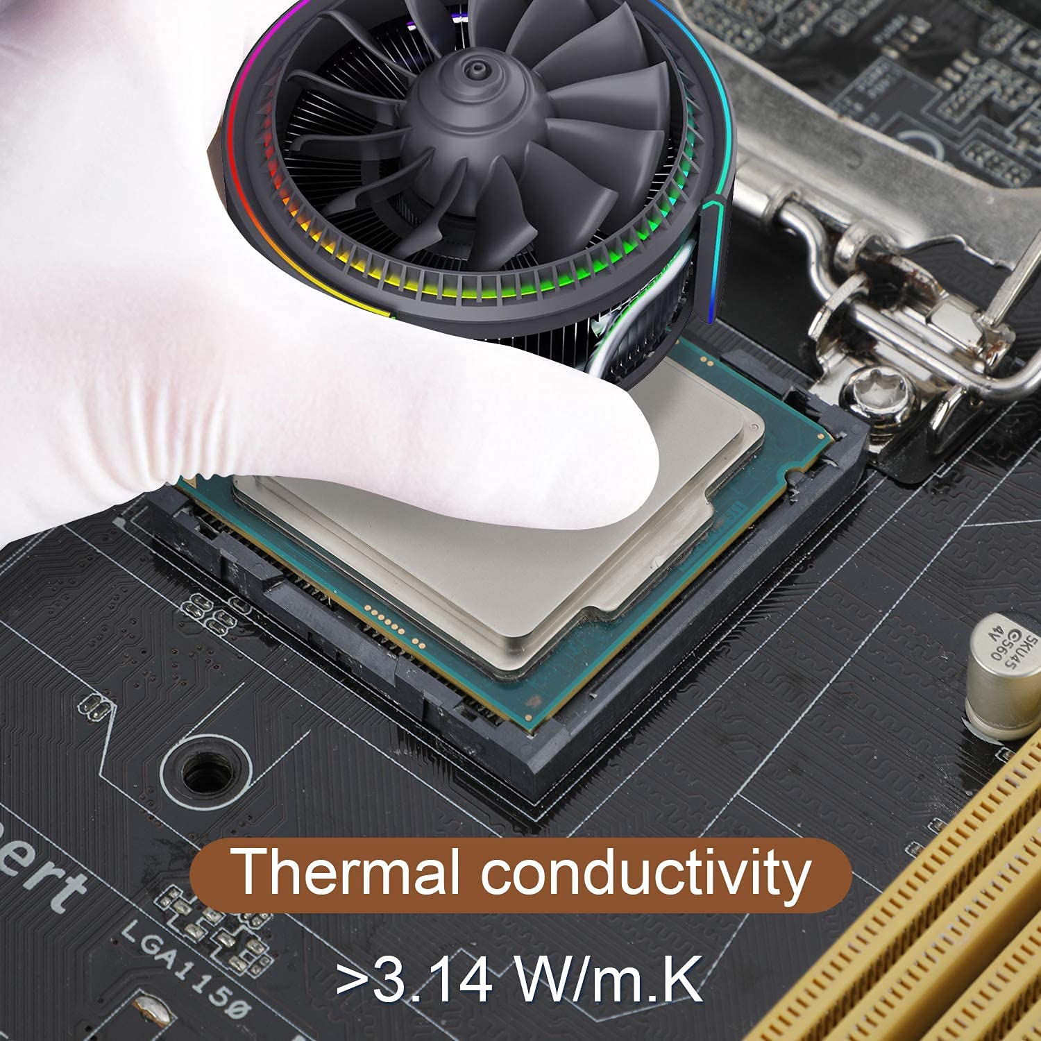 HY-710-10pcs(1PCS-1g)-Thermal Conductivity:>3.14W/m-CPU Thermal Heatsink Paste Grease Compound Non-Conductive for pc CPU gpu PS4 .10 Grams