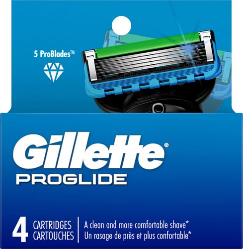 Gillette Fusion5 ProGlide Men's Razor Blades, 4 Blade Refills