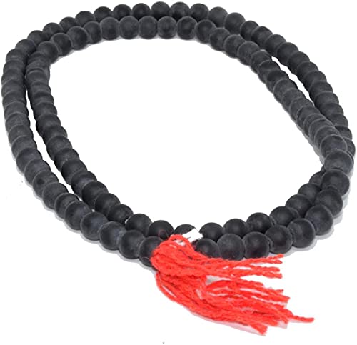 SKYSHOPPINGHUB Shaligram Mala Black 108 Beads Bring Prosperity and Good Luck Happiness