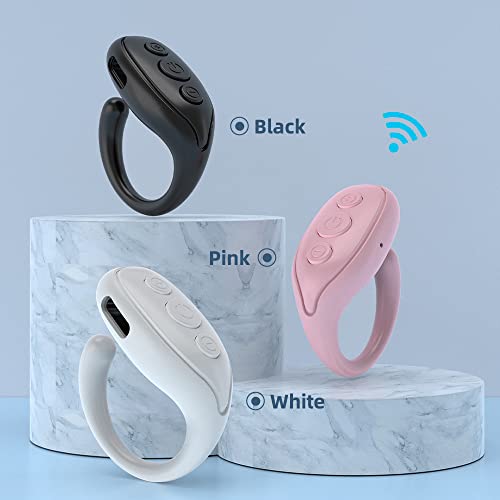 TIKTOK Video Bluetooth Remote Control Page Turner for iPhone Smartphones Tablets, Wireless Ring Camera Shutter Remote Control, Bluetooth 5.0USB for iOS and AndroidâŚ