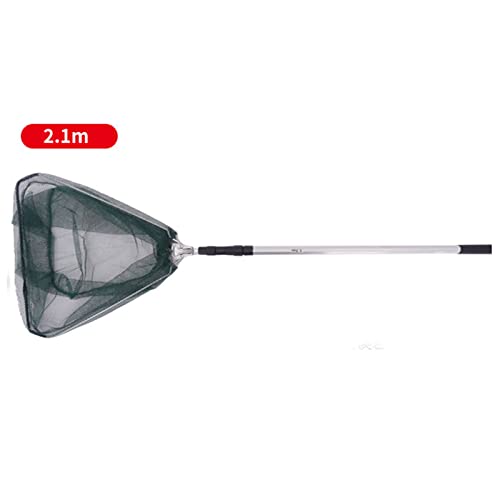 LIANR Fishing Nets Fishing Gear Folding Landing Net with Extra Long Telescoping Pole Handle for Saltwater and Freshwater
