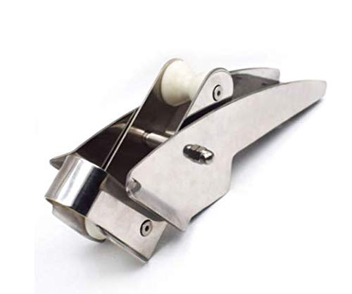 ISURE MARINE AISI 316 Stainless Steel Hinged Self-Launching Bow Anchor Roller with pivoting Dual-Roller 16.5'' for Marine Yacht Docking Accessories