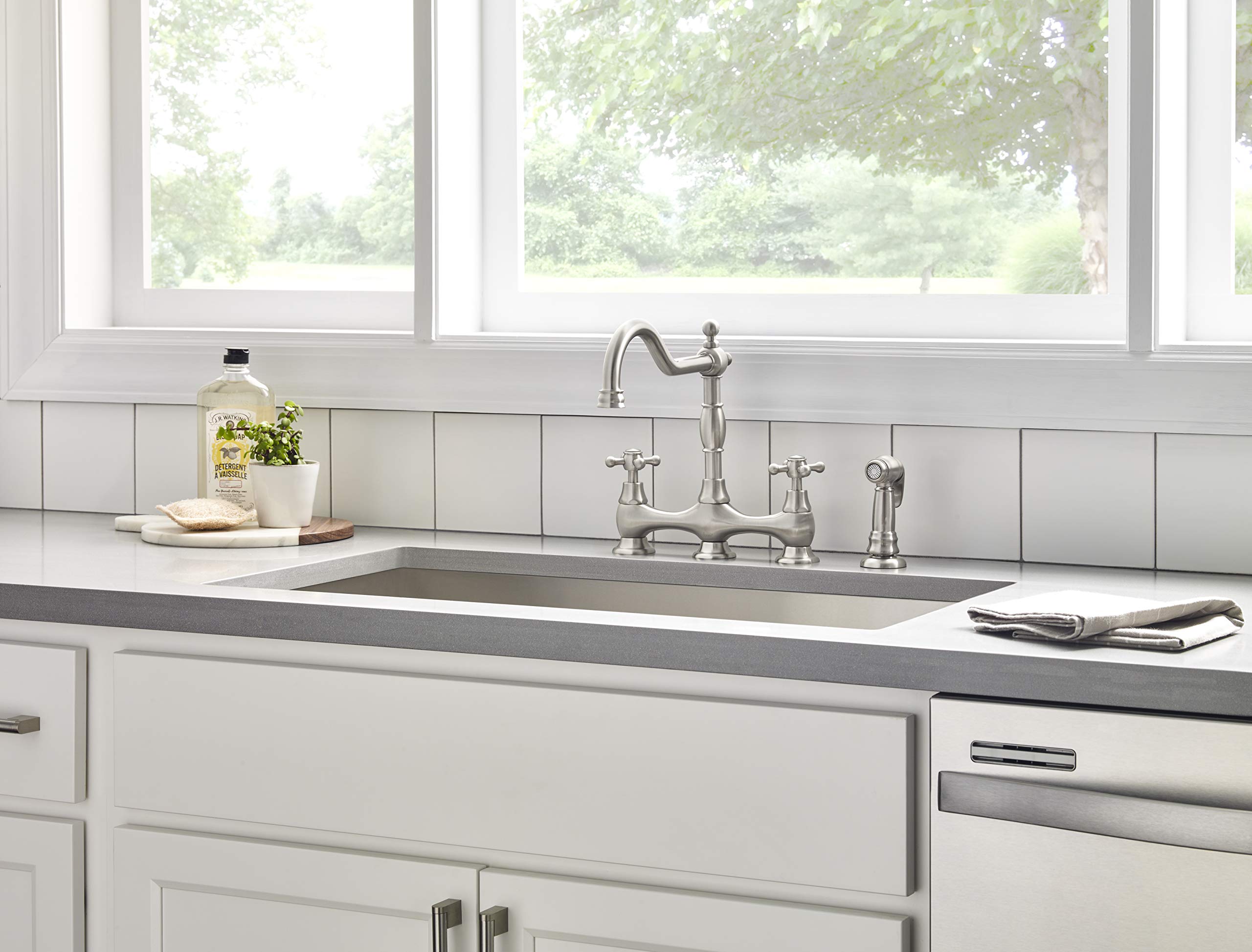 Gerber D404457SS Kitchen Faucet, Stainless Steel