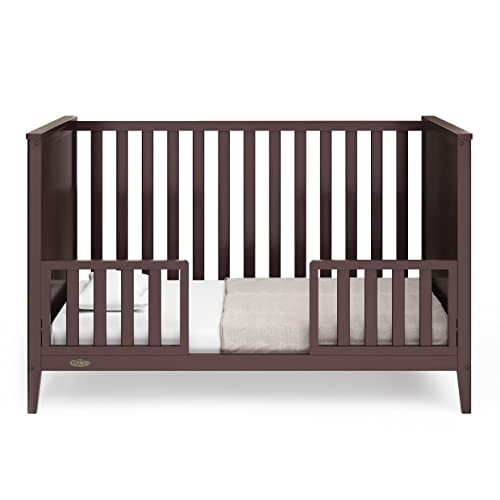 Graco Melbourne 3-in-1 Convertible Crib (Espresso) β Converts from Baby Crib to Toddler Bed and Daybed, Fits Standard Full-Size Crib Mattress, Adjustable Mattress Support Base
