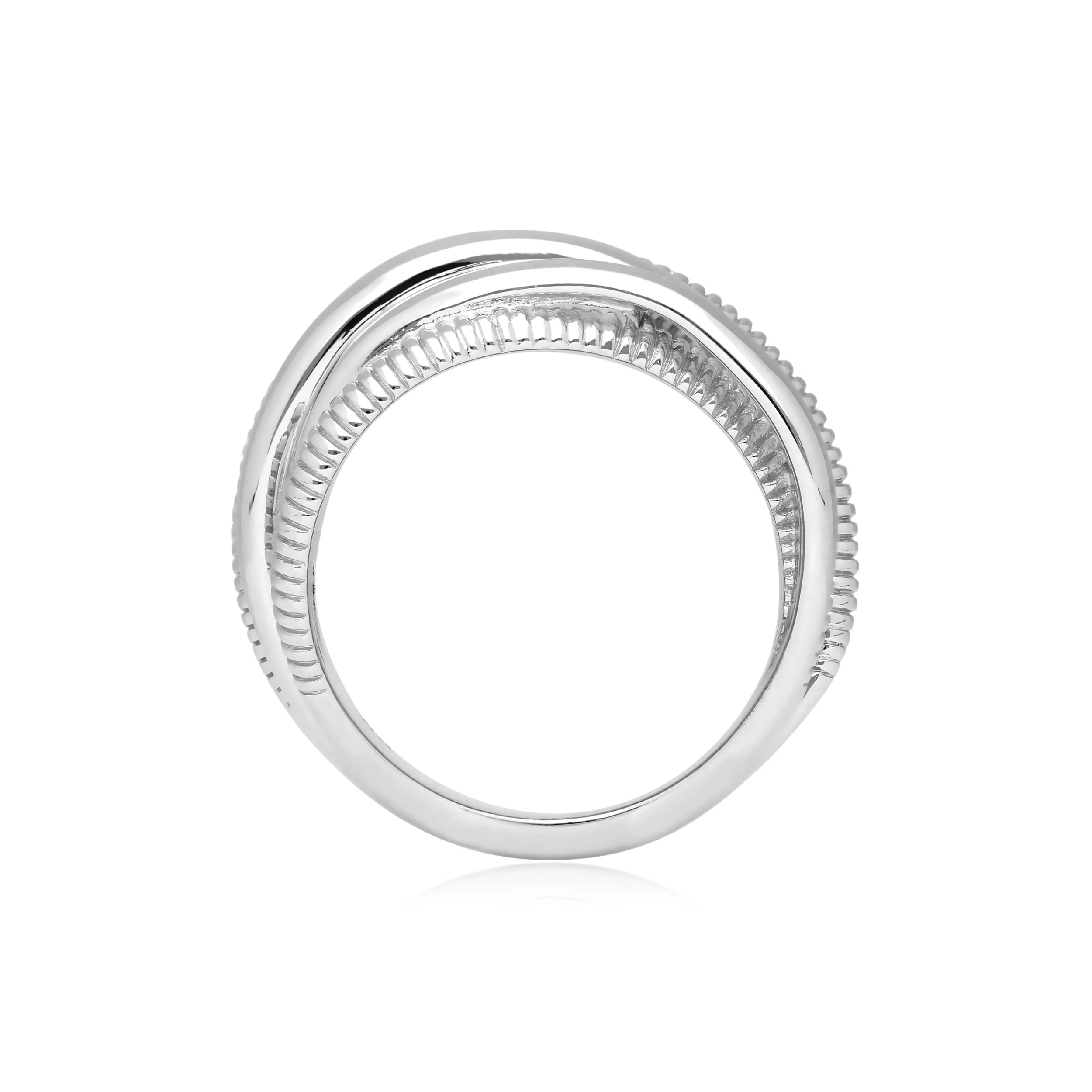 Judith Ripka Eternity Seven Band Highway Ring 9