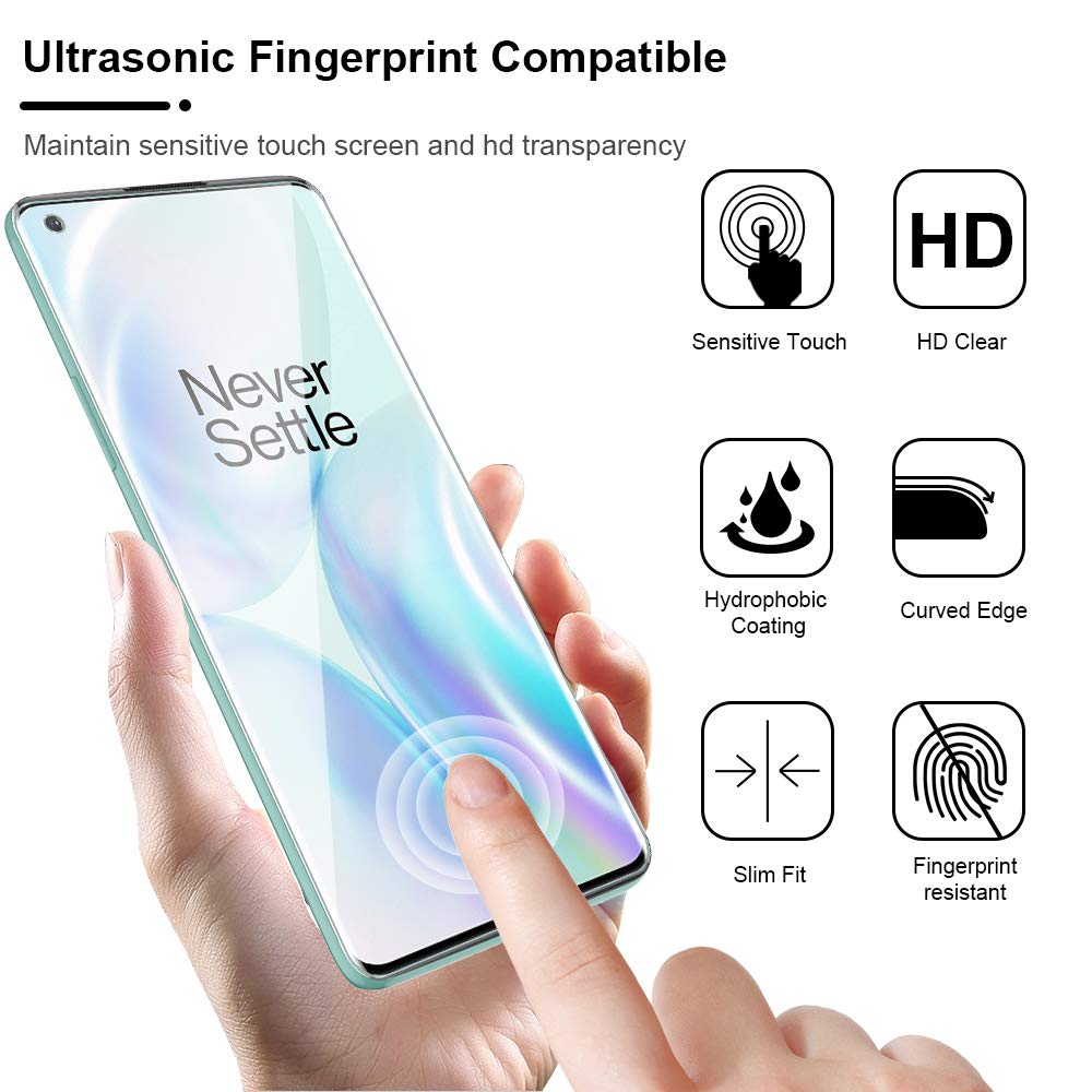 HATOSHI 6 Pack 3 Pack Flexible Screen Protector + 3 Pack Camera Lens Protector Designed for OnePlus 8 Pro 6.8-Inch, TPU Film Upgraded Installation Kit Case Friendly HD Clear