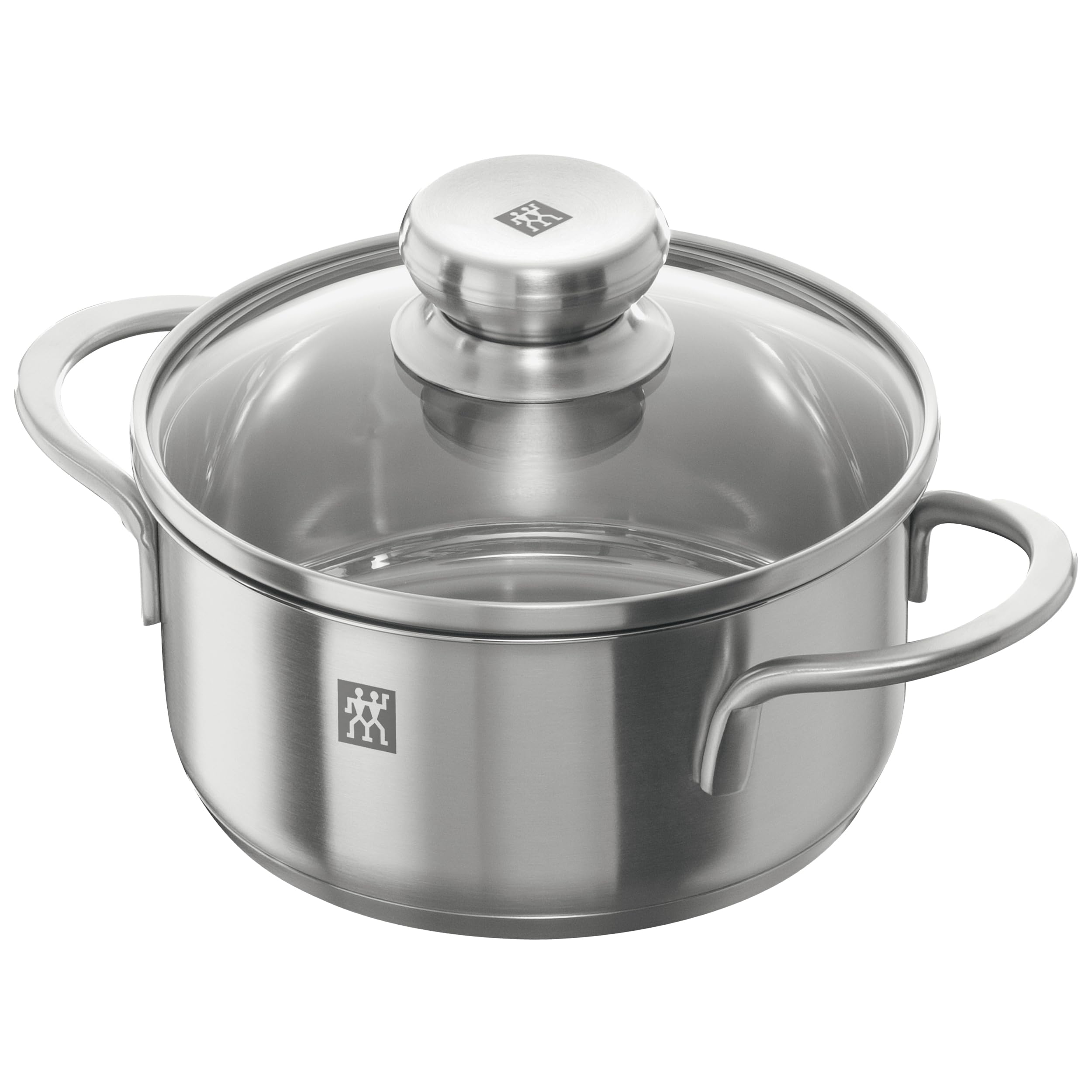 Zwilling Nova 1.5 L Stainless Steel Stew Pot with Glass Lid (Casserole) Suitable for All Stove Tops - 16 cm Diameter