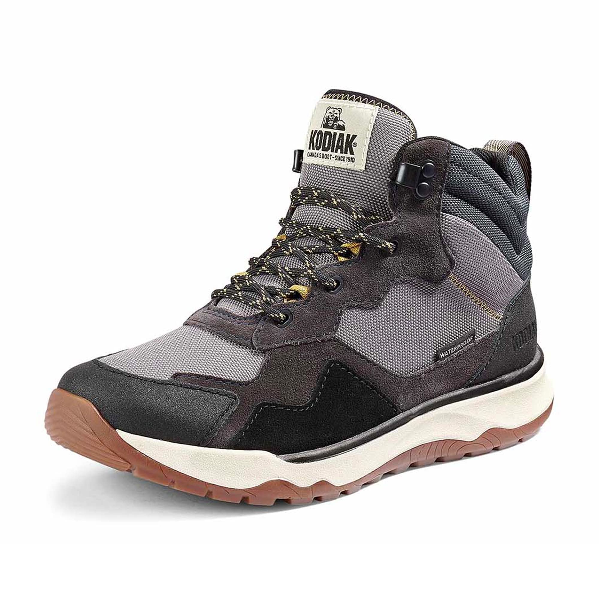 KODIAK Women's Kenosee Mid Cut Waterproof Hiking Boot, Dark Grey, 11