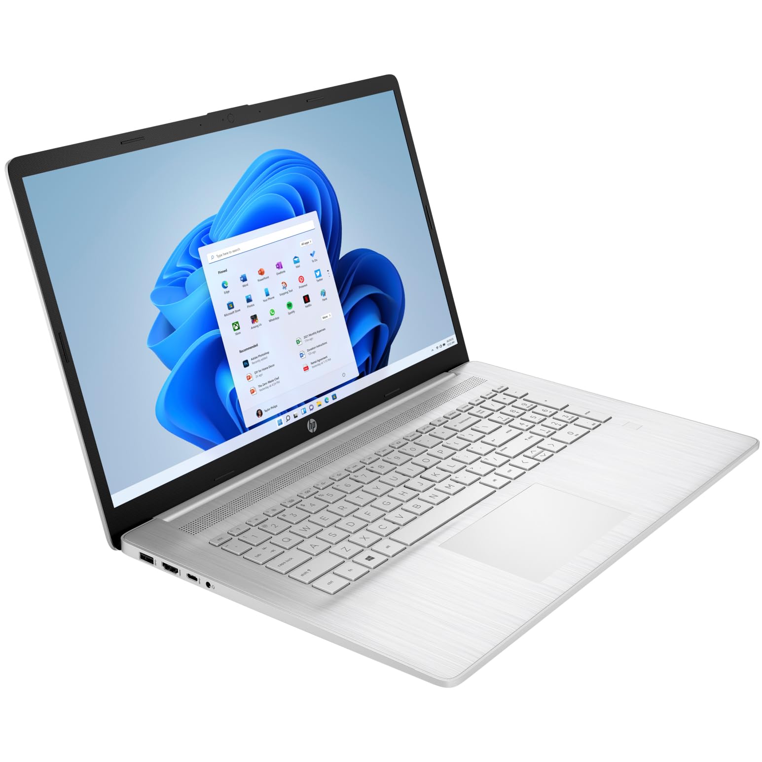 HP 17 17.3" Touchscreen HD+ Laptop Computer, 13th Gen Intel 10-Core i7-1355U up to 5.0GHz, 64GB DDR4 RAM, 4TB SSD, WiFi 6, Backlit Keyboard, Fingerprint Reader, Windows 11, BROAGE Cable