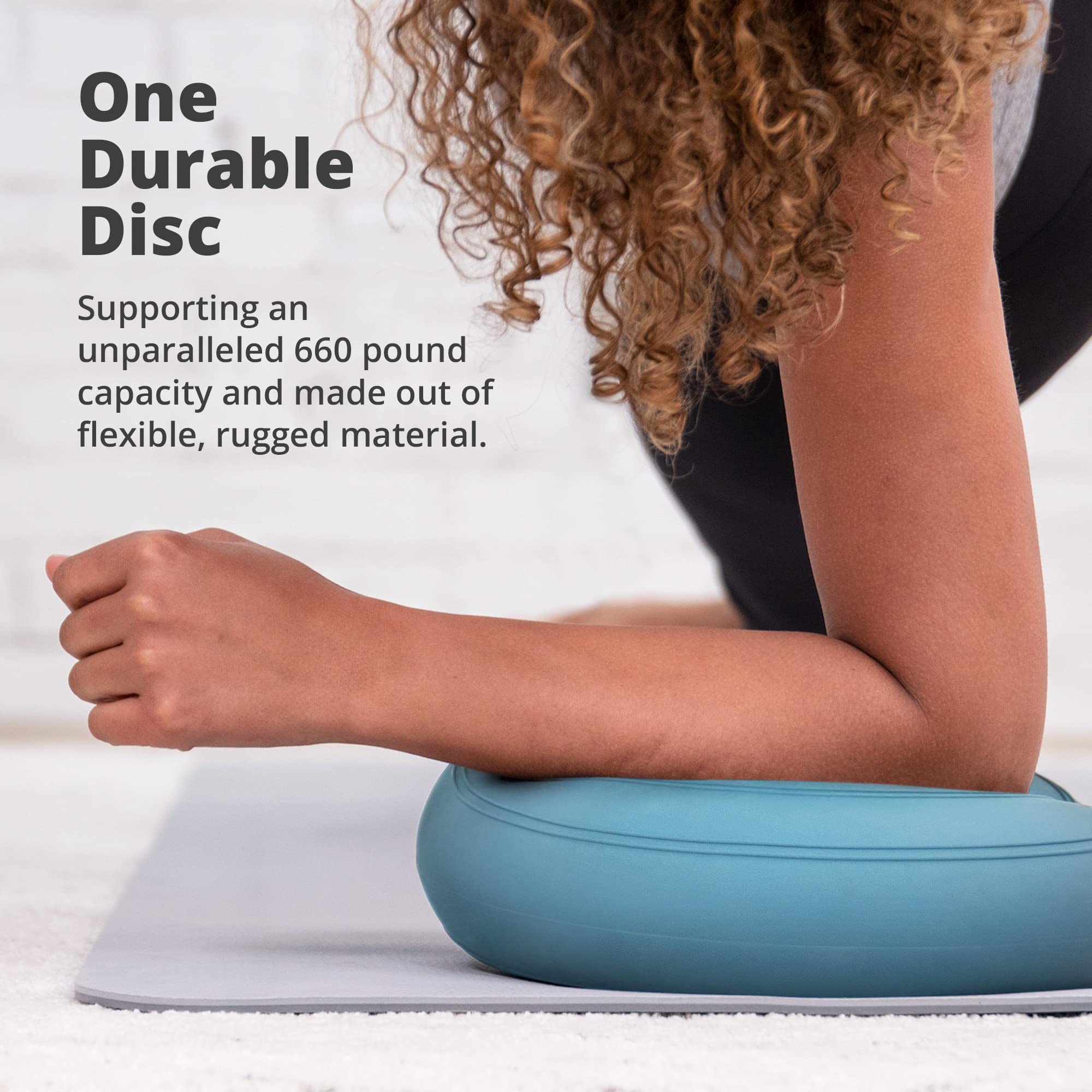 Greater Goods Core Balance Disc - Wobble Cushion for Balance, Exercise, Rehab, and Active Sitting, Deep Sky Blue