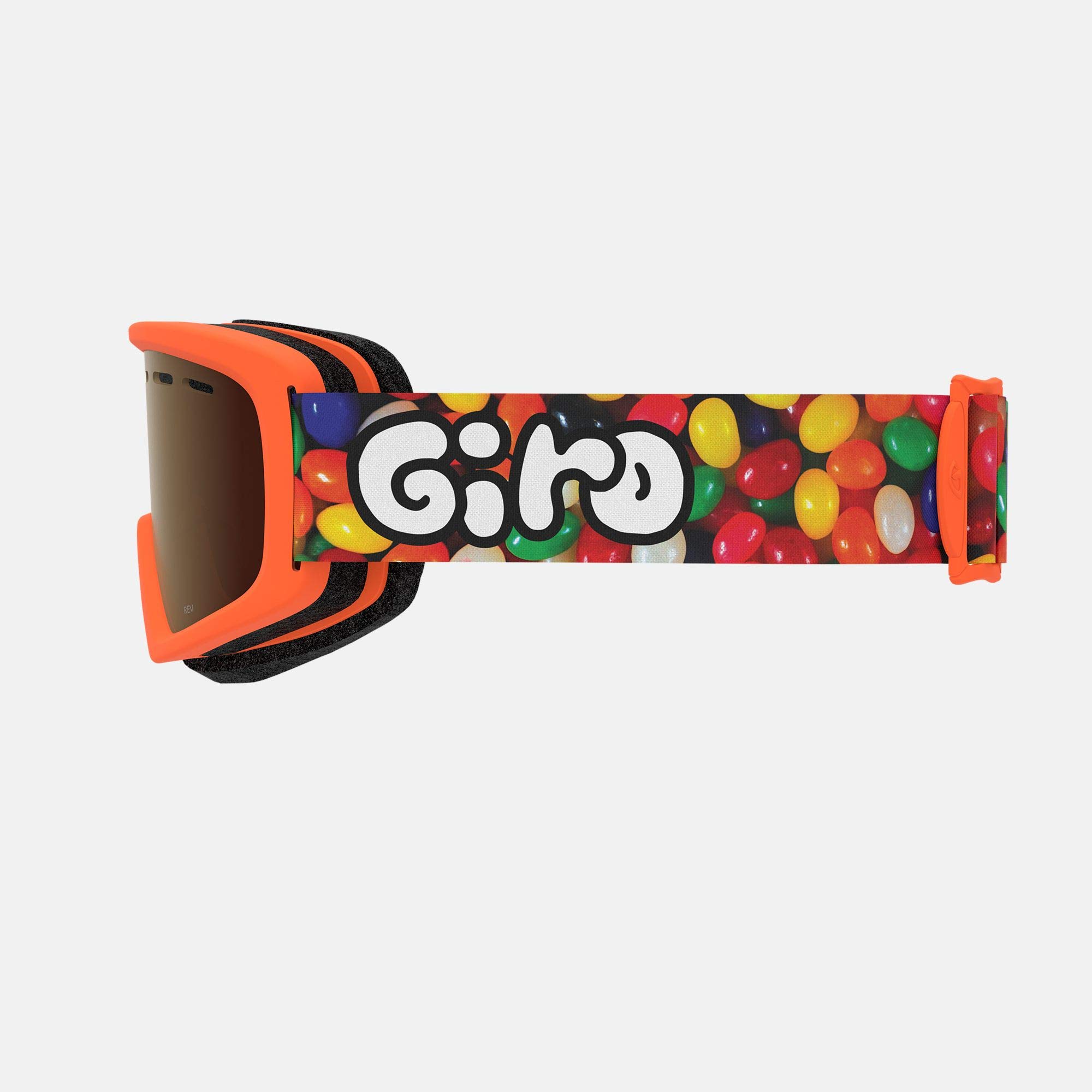 Giro Rev Youth Snow Goggles - Jelly Strap with Amber Rose Lens (2021)