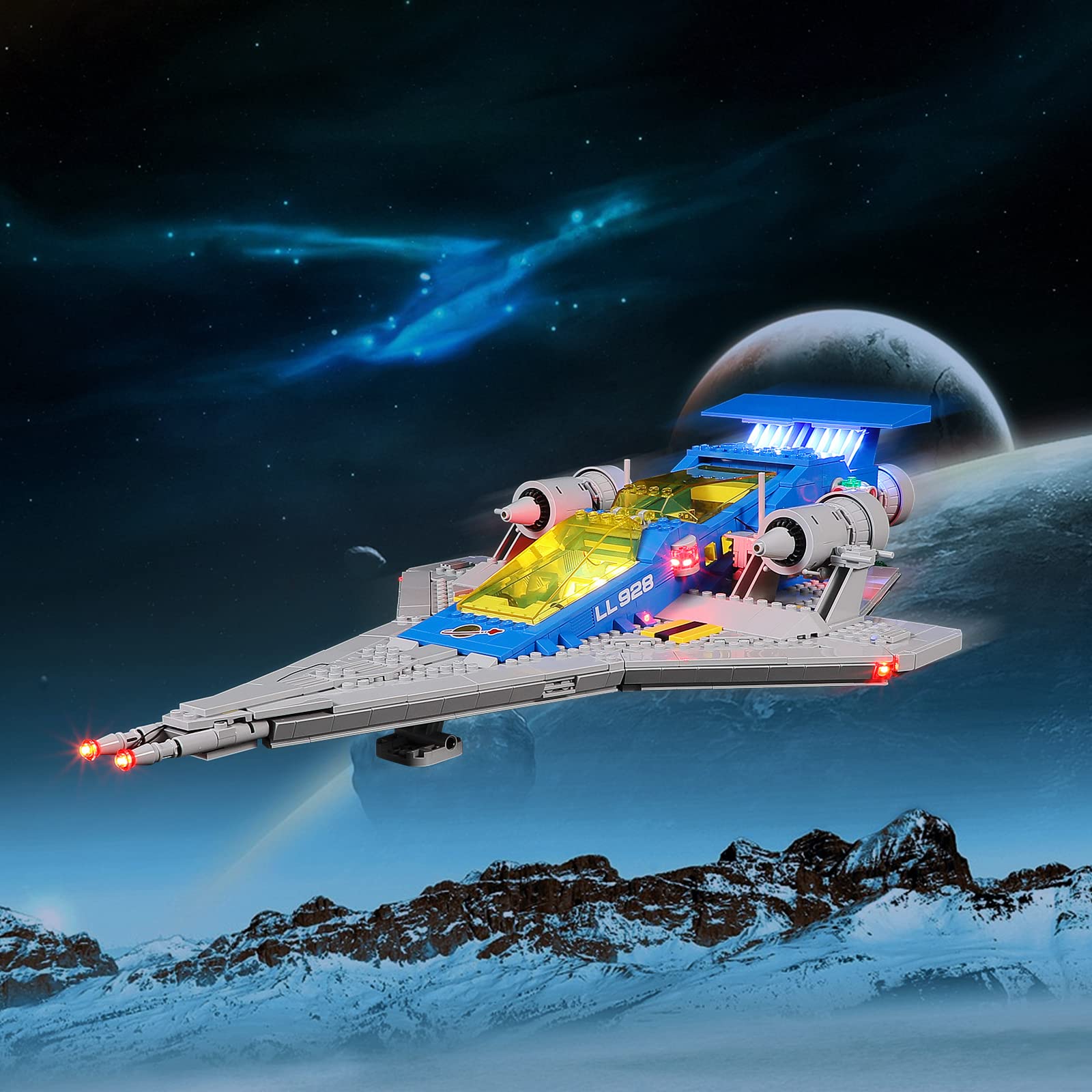 LIGHTAILING Light for Lego-10497 Galaxy Explorer - Led Lighting Kit Compatible with Lego Building Blocks Model - NOT Included The Model Set