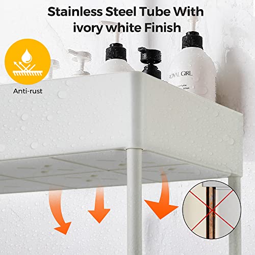 Ravinte 2 Pack Pull Out Under Sink Organizer 2 Tier Multi Purpose Sink Organizers Storage For Bathroom Kitchen Sink Storage Organizer With Hook & Hanging Cup White Sliding Cabinet Organizer