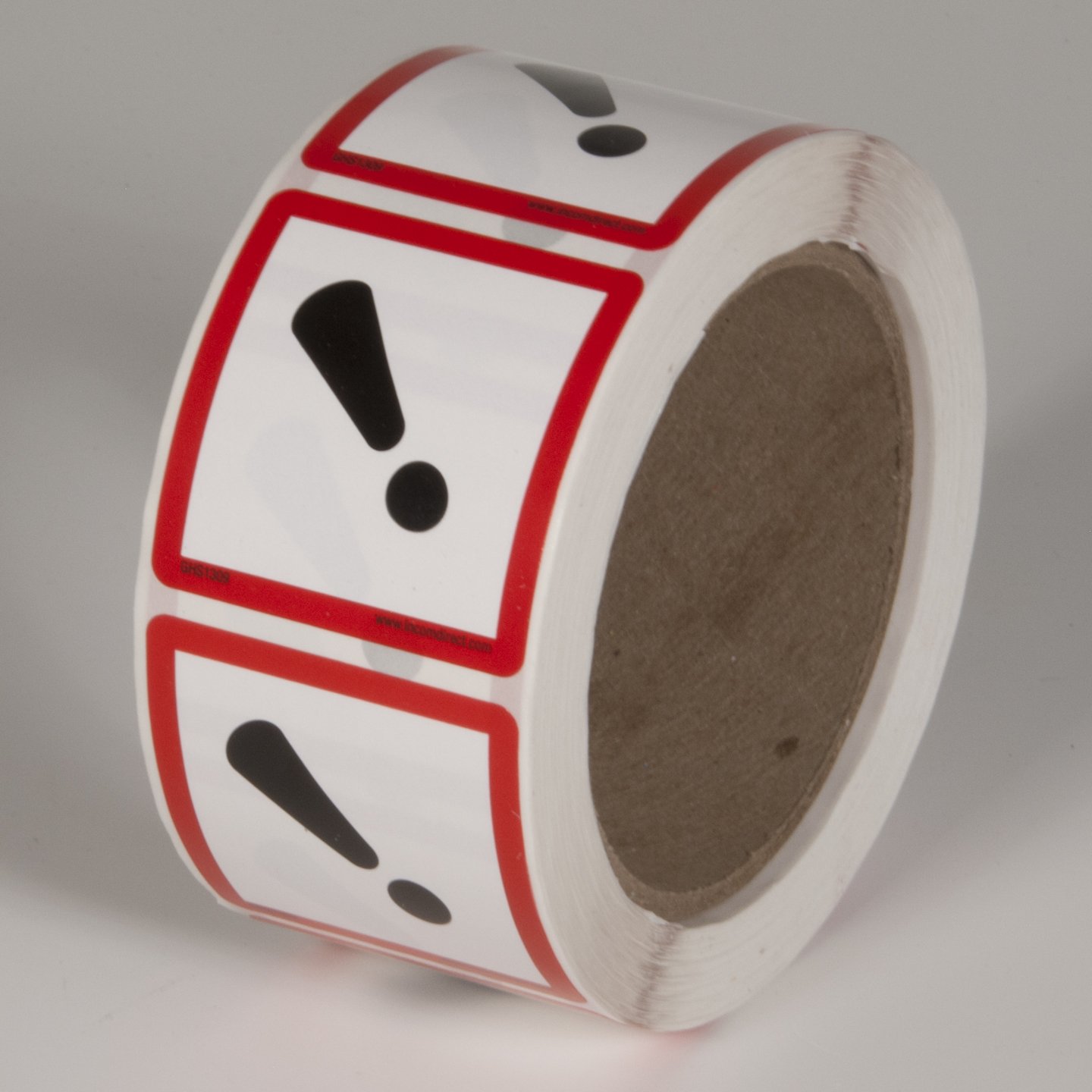 GHS/HazCom 2012: Pictogram Label, Exclamation Mark, 4" x 4" (Roll of 500)