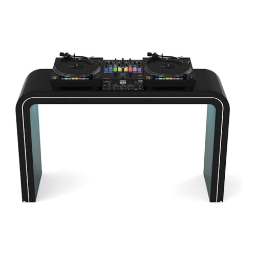 Glorious Session Cube XL Sturdy DJ Workstation with Integrated Cable Routing, Easy Assembly and Storage (Black)