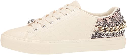 Guess Women's LYBA Sneaker, Chic Cream/Natural, 9