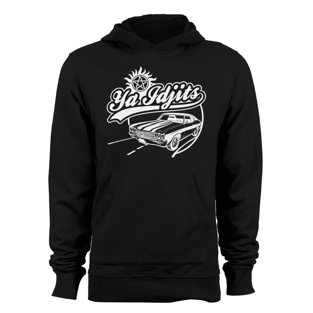 GEEK TEEZ Ya Idjits Men's Hoodie Black XXX-Large