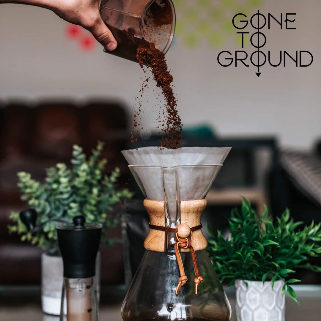 Gone To Ground - Premium Medium & Dark Roast 12 Ounce Ground Coffee Bundle (2 Pack) - Medium Roast Notes: Cocoa, Chocolate, Rich & Complex | Dark Roast Notes: Bold, Full Bodied with Hints of Tobacco