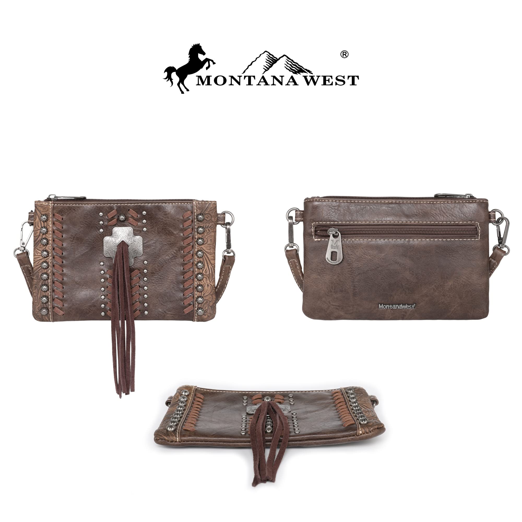 Montana West Embossed Collection Crossbody Bag Western Purses for Women MW1098-181CF
