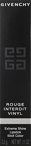 Givenchy Rouge Interdit Vinyl Lipstick for Women, 06 Rose Sulfureux, 0.11 Ounce
