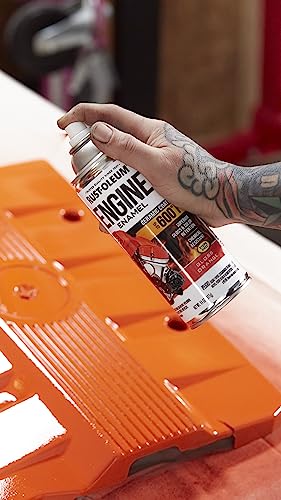 Rust-Oleum 363570 Engine Enamel Spray Paint, 11 oz, Gloss Orange