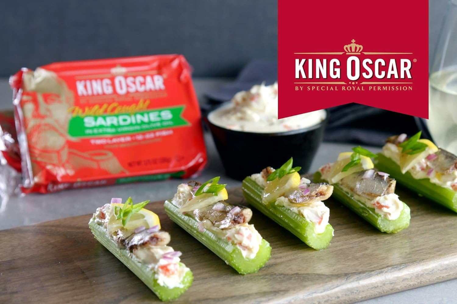 King Oscar Brisling Sardines in Extra Virgin Olive Oil, 3.75-Ounce Cans (Pack of 4)