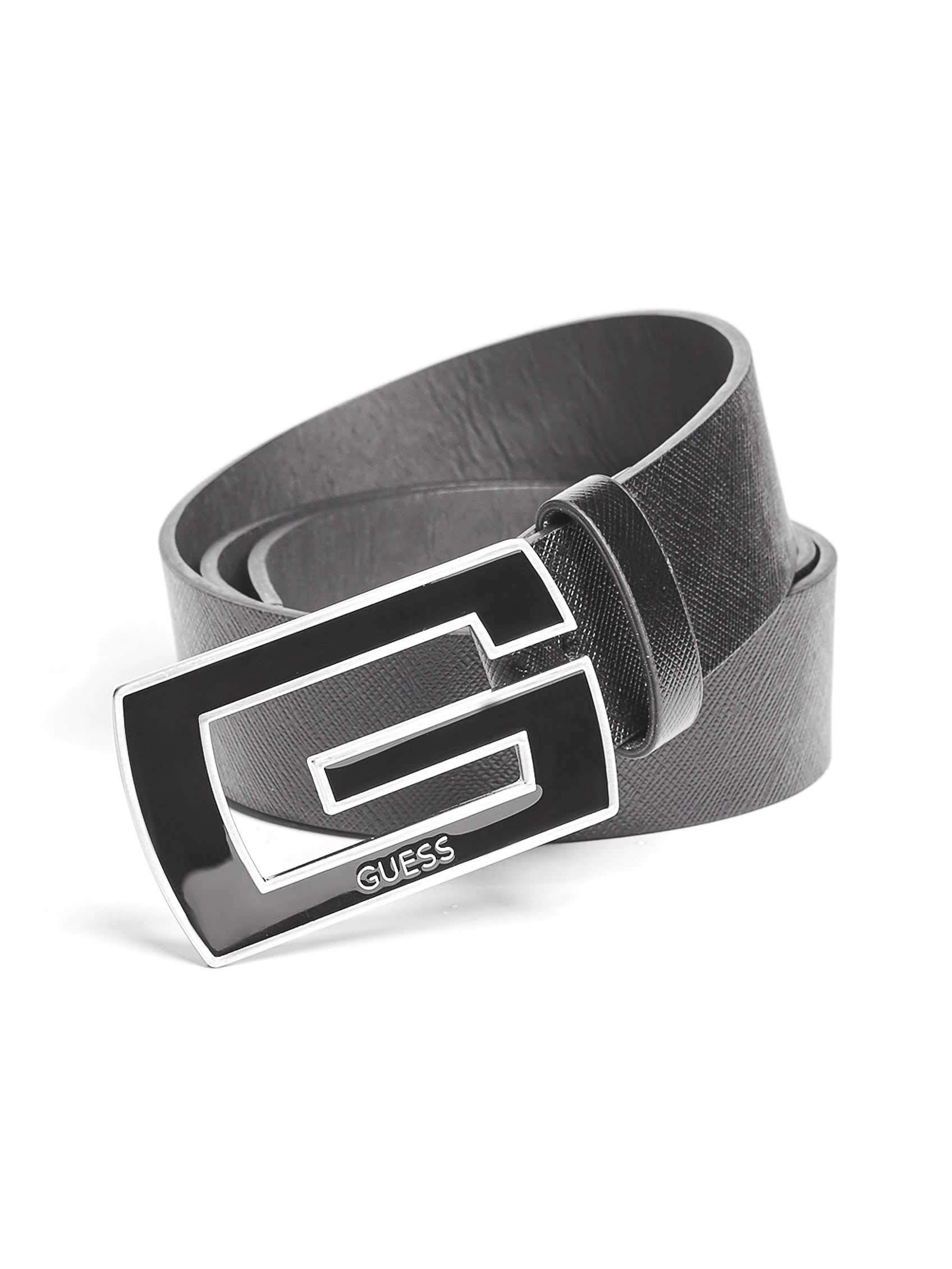 GUESS Factory Saffiano G Buckle Belt