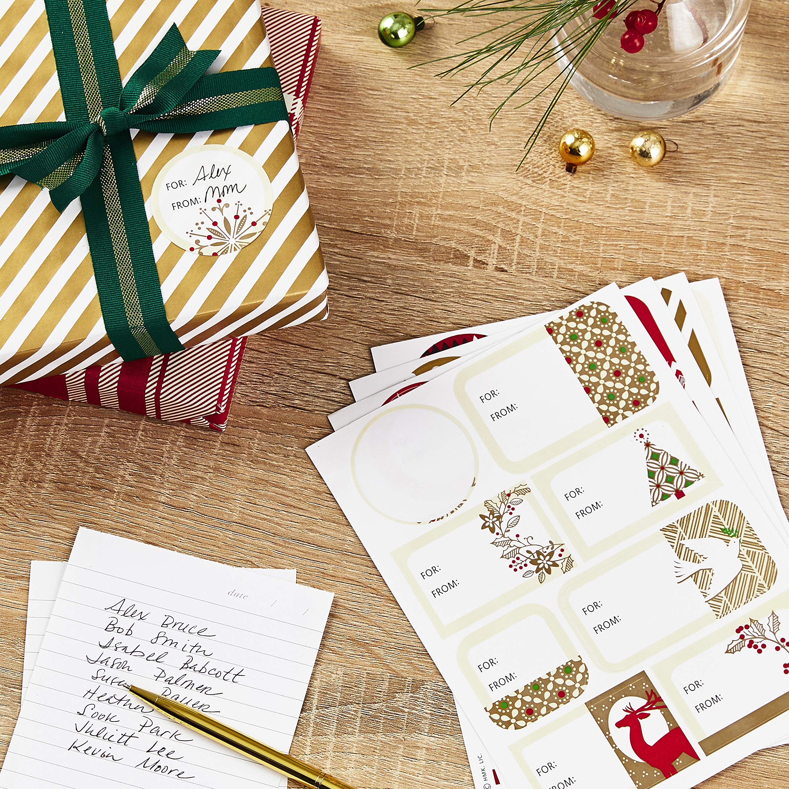 Hallmark Family Holiday Bulk, Traditional Gift Seals