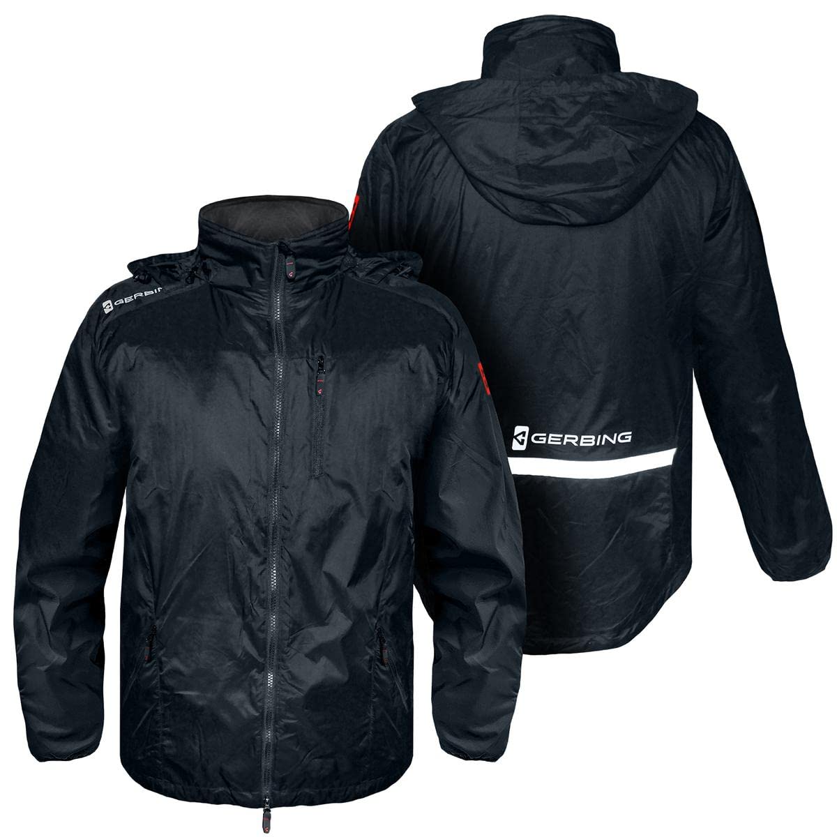 Gerbing 12V Heated Jacket Liner 2.0 – Heated Clothing with 7 Heat Zones, Removable Hood, Motorcycle Gear for Winter Riding Black XL