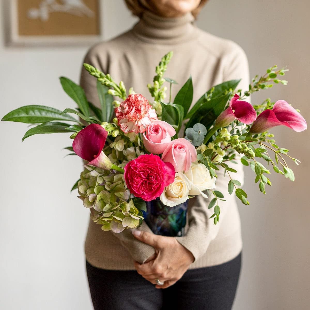 Gift 6 Months of Fresh Flower Bouquets. 20-25 PREMIUM Mixed Flower Varieties, Beautiful Box with Each Delivery.