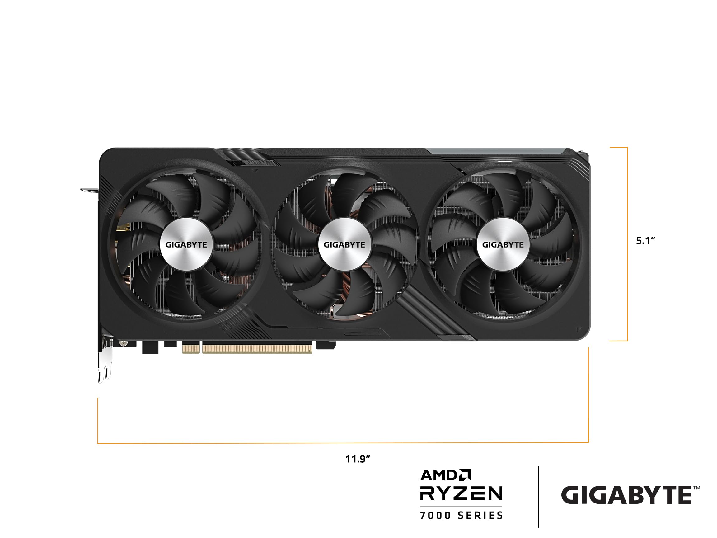 GIGABYTE Radeon RX 7700 XT Gaming OC 12G Graphics Card, 3X WINDFORCE Fans 12GB 192-bit GDDR6, GV-R77XTGAMING OC-12GD Video Card