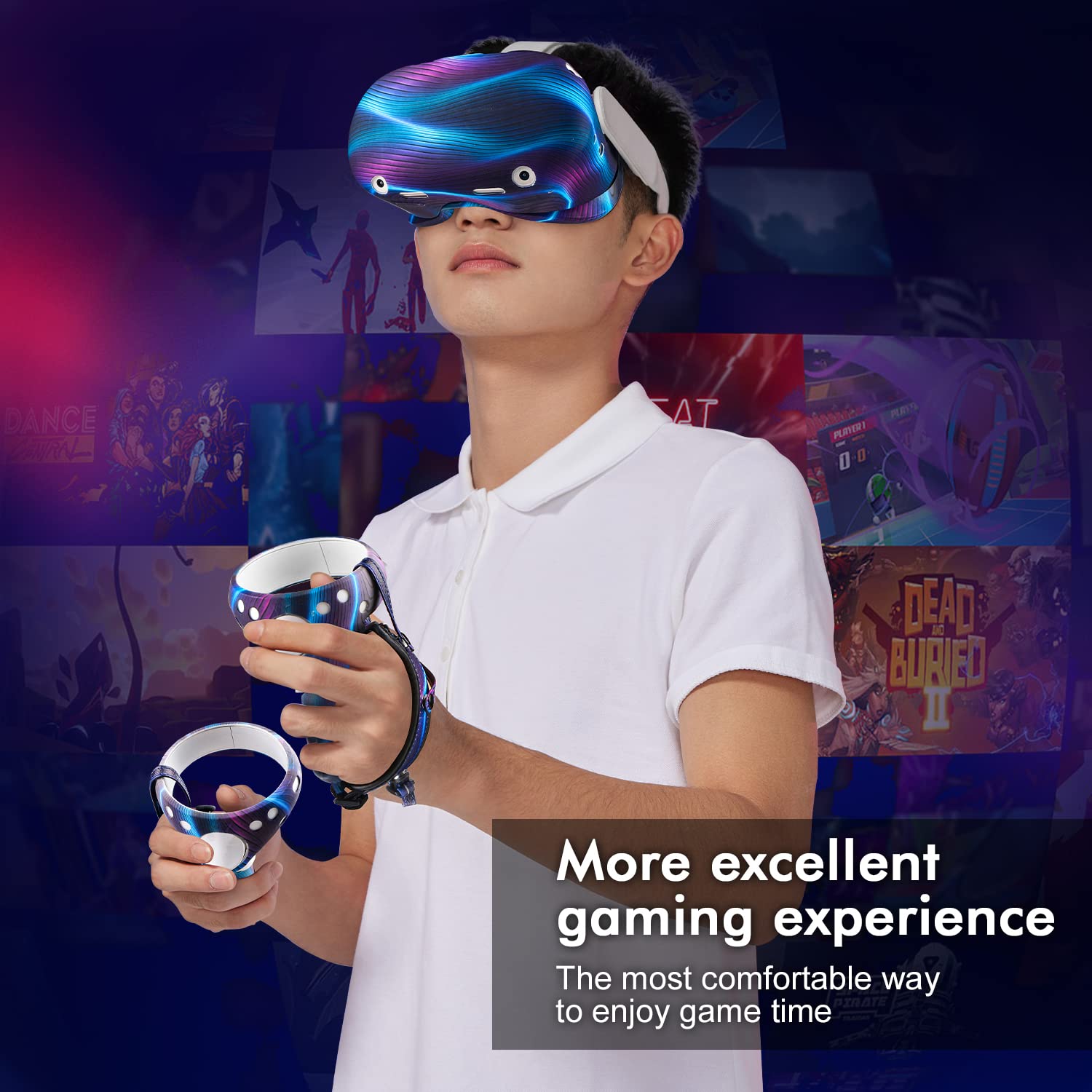Head Strap for Oculus Quest 2, Adjustable Replacement for Elite Strap,Exclusive Designed Battery Pack Mount Bracket for Longer Game Time, Enhance Support and Reduce Pressure(Battery Pack not Included)