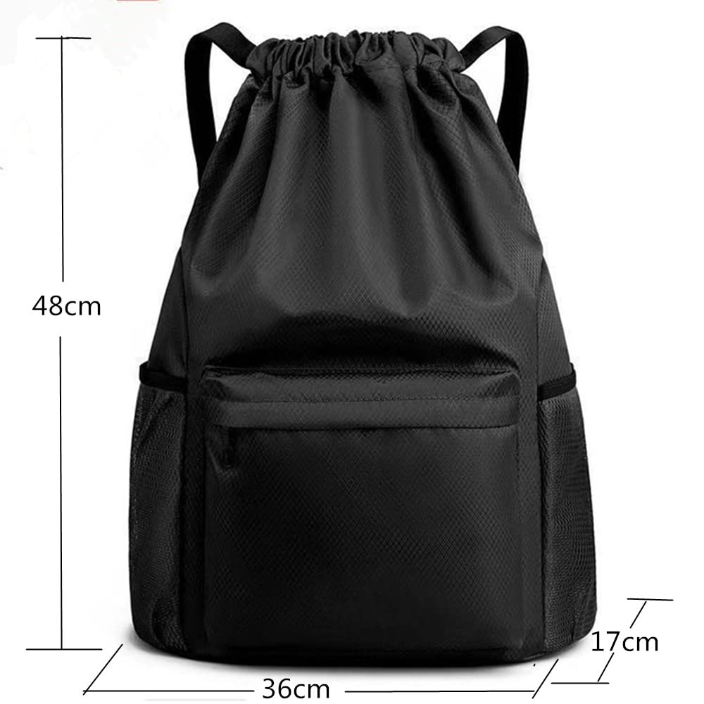 Geboldil Embroidered drawstring pocket Sports fitness bag Personalized waterproof shopping leisure backpack