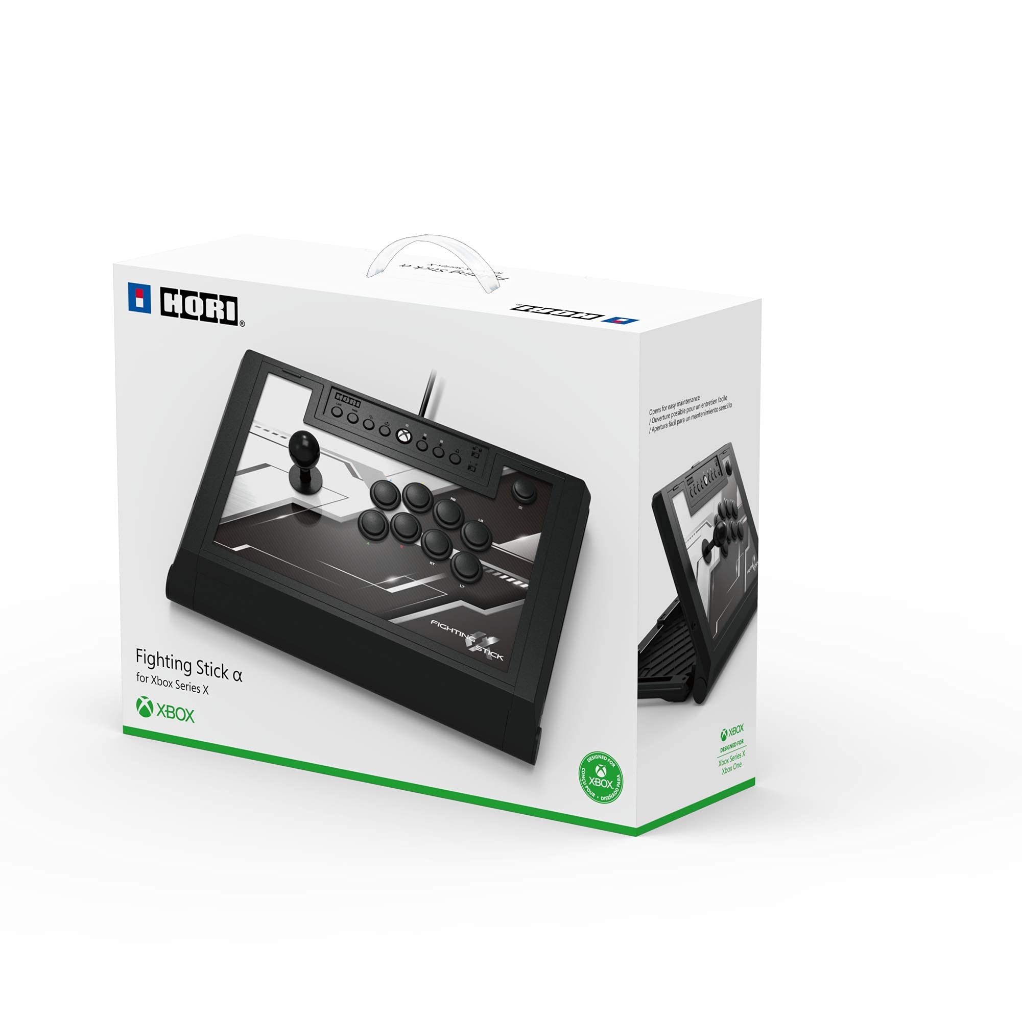 HORI Fighting Stick alpha Designed for Xbox Series X|S - Officially Licensed by Microsoft (Renewed)