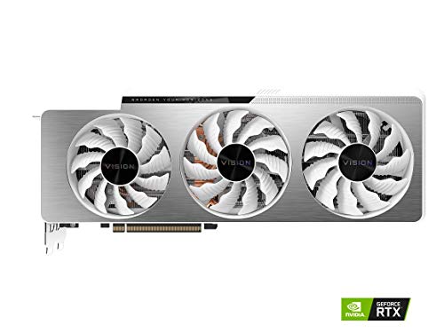 GIGABYTE GeForce RTX 3090 Vision OC 24G Graphics Card, 3X WINDFORCE Fans, 24GB 384-bit GDDR6X, GV-N3090VISION OC-24GD Video Card