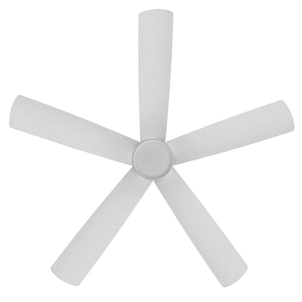 Home Decorators Collection Britton 52 in. Integrated LED Indoor Matte White Ceiling Fan with Light Kit and Remote Control, SW19110 MWH