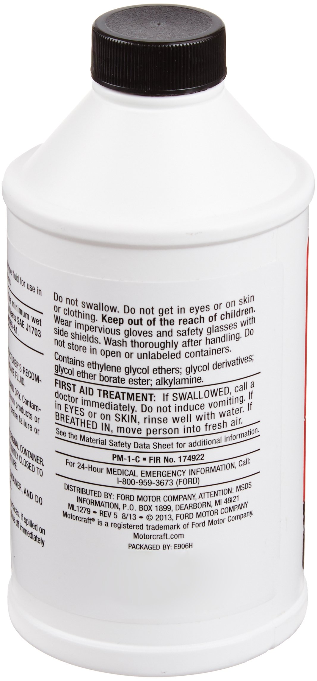 Genuine Ford Accessories (PM-1-C) High Performance DOT-3 Motor Vehicle Brake Fluid - 12 oz.