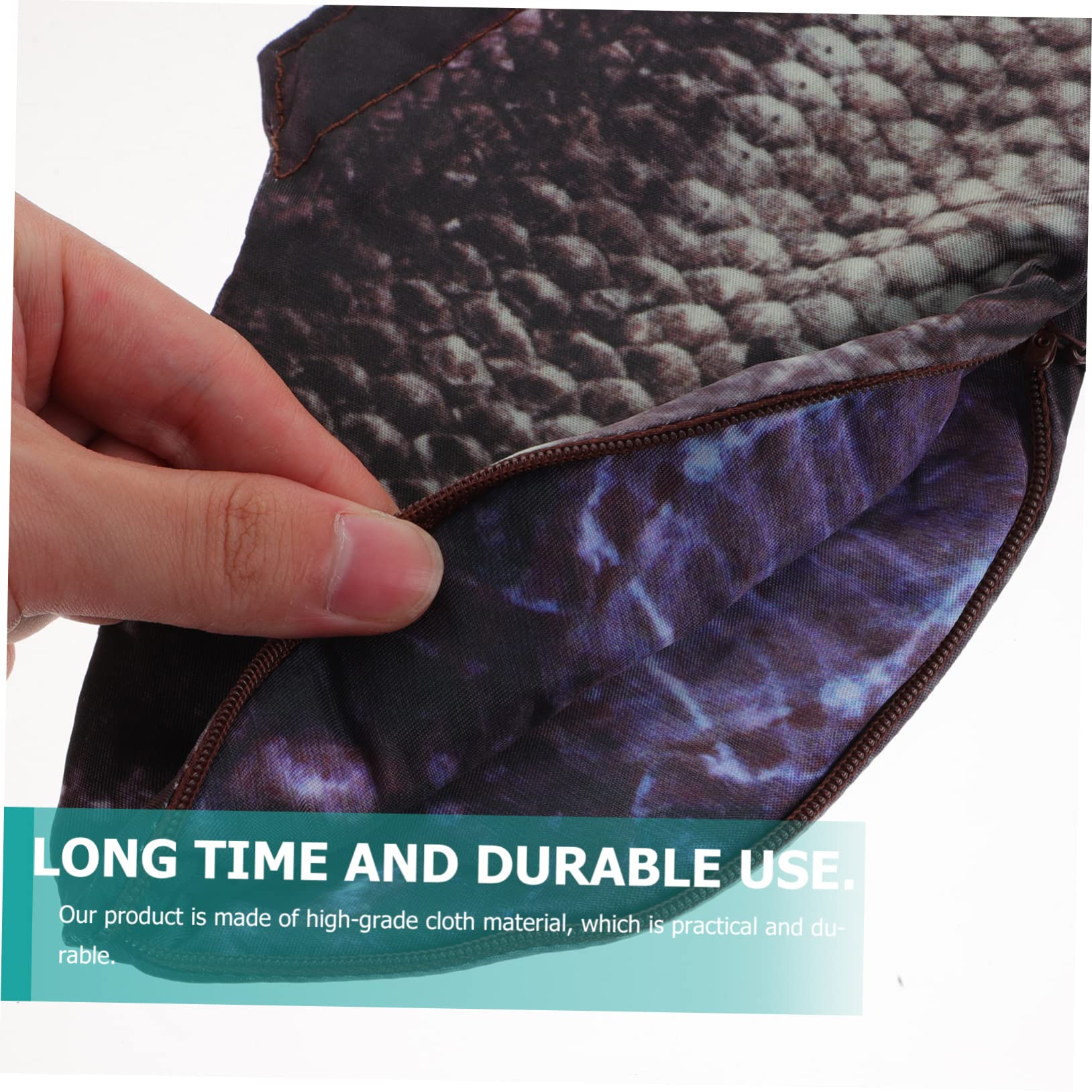 STOBOK Pencil Case Fish Shape Bag Large Capacity Pencil Bag Creative Pen Bag Pen Storage Bag Fake Fish Pen Bag Pencil Bag Stationery Holder Fish Bag Makeup Bag Fabric with Zipper