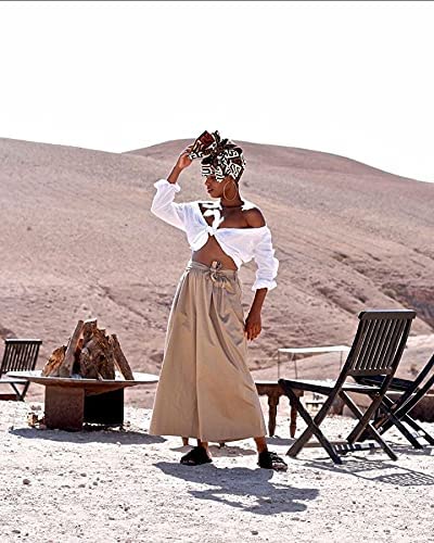HOMELEX Head Wraps Turbans Stretch Jersey Knit Headwraps Wrap Scarf Turban Tie for Women