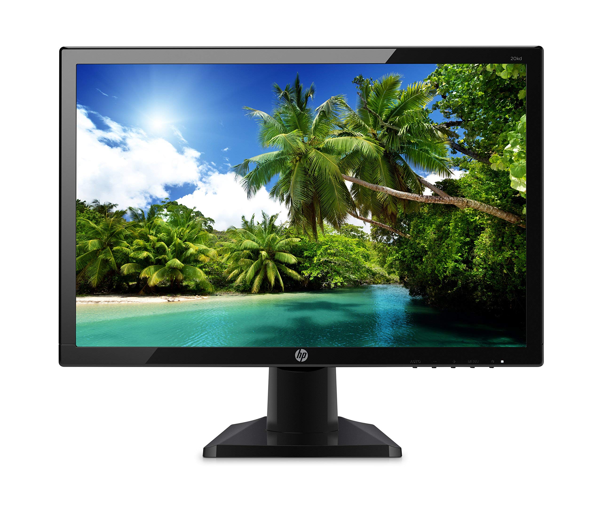 HP 20kd 19.5-Inch IPS Monitor with LED Backlight, Tilt, VGA and DVI-D Ports (Black, T3U83AA) (Renewed)