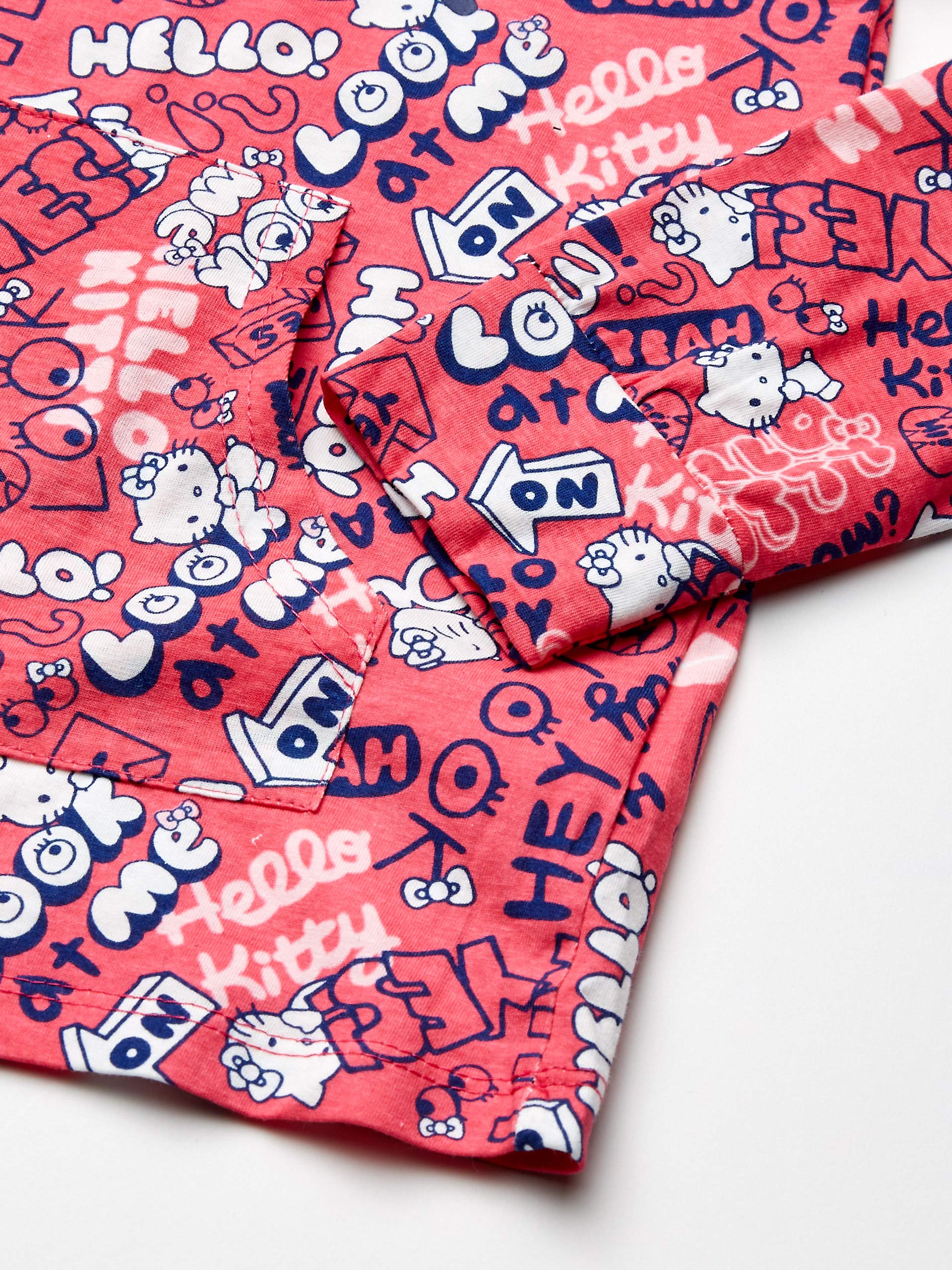 Hello Kitty Big Girls 2 Piece Hoodie and Pant Legging Set, Pink, 7