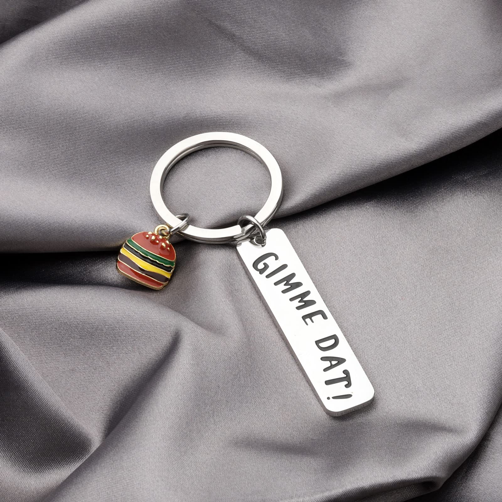 GIMME DAT ITYSL Gift Comedy TV Show Fans Gift Netflix Show Keychain Cheeseburger Jewelry (GIMME DAT)