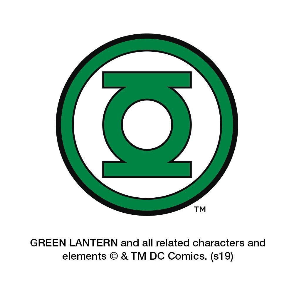 GRAPHICS & MORE Green Lantern Logo Silver Plated Adjustable Novelty Ring