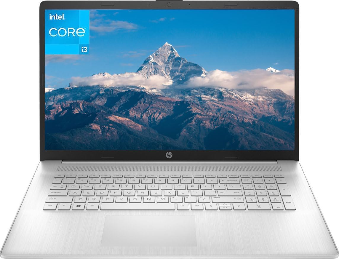 HP 2023 Newest 17 Laptop, 17.3" HD Display, Intel Core i3 1125G4 Processor, 16GB RAM, 512GB SSD, Intel UHD Graphics, Wi-Fi, Bluetooth, Numeric Keypad, Windows 11 Home in S Mode