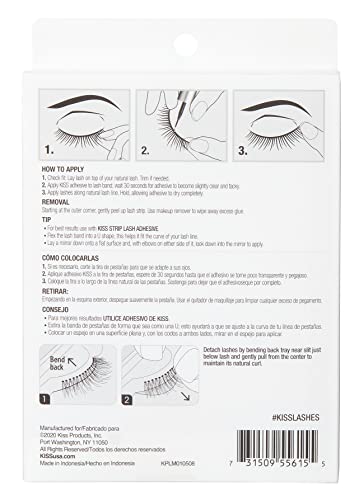 Kiss Looks So Natural Lashes #03 Lightweight & Comfortable (Pack of 6)