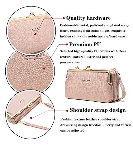 GXF-BAELLERRY Korean Fashion one-Shoulder Diagonal Mobile Phone Bag Multifunctional Horizontal Wallet (Color : Green)