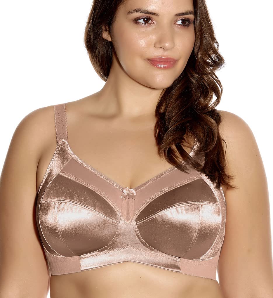 GODDESS Women's Plus Size Keira Wireless Soft Cup Bra, Black, 56C